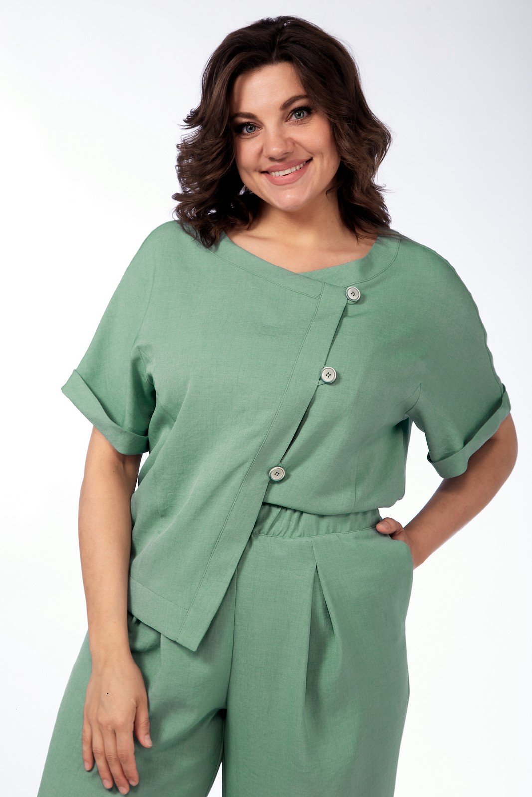 Костюм брючный 1337-1 мохито Michel Chic купить в интернет магазине | в наличии